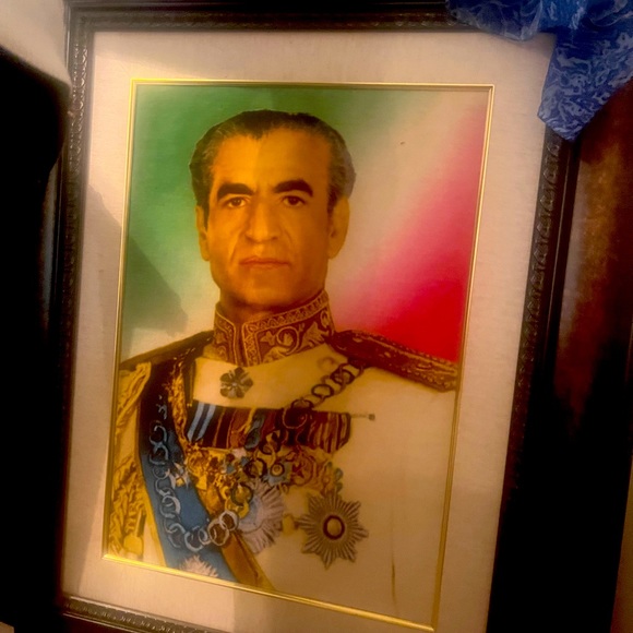 Art | Large Size Framed Rug Of The King Of Iran | Poshmark
